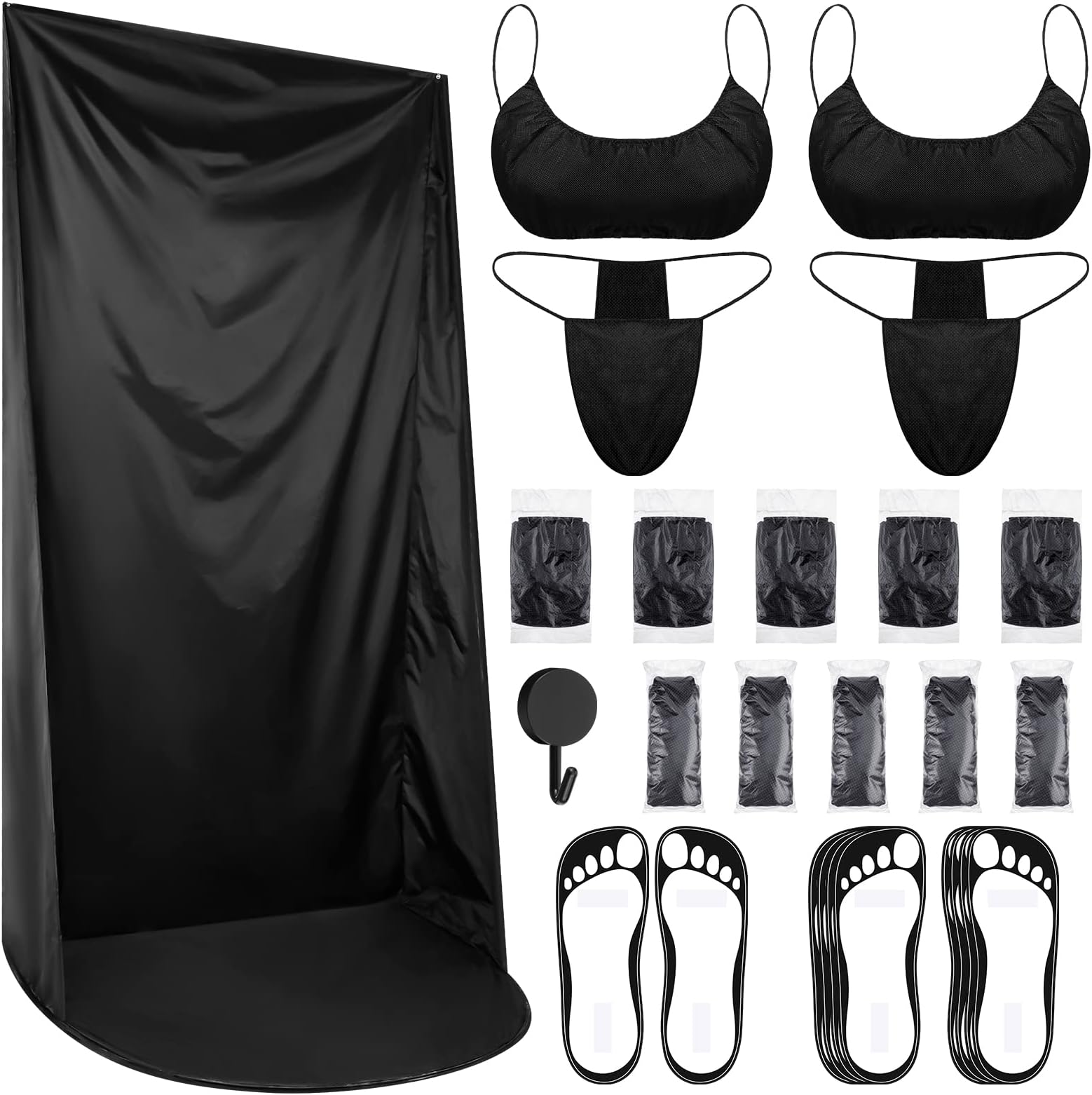 Amazon.com: Hicarer 16 Piece Spray Tanning Kit Includes Spray Tan Tent ...