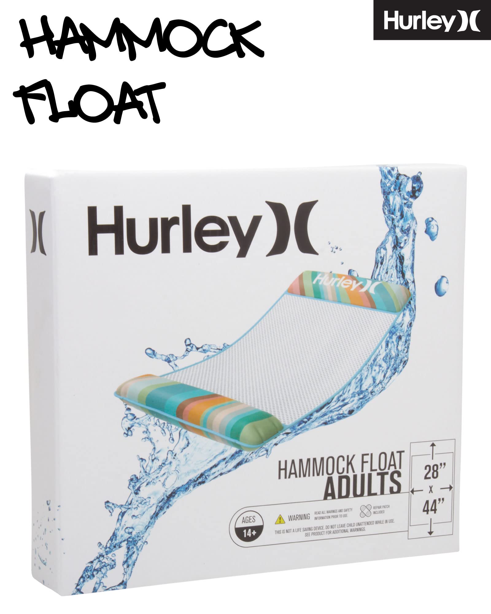 Snapklik.com : Hurley Mesh Pool Hammock - Inflatable Pool Float Lounger ...