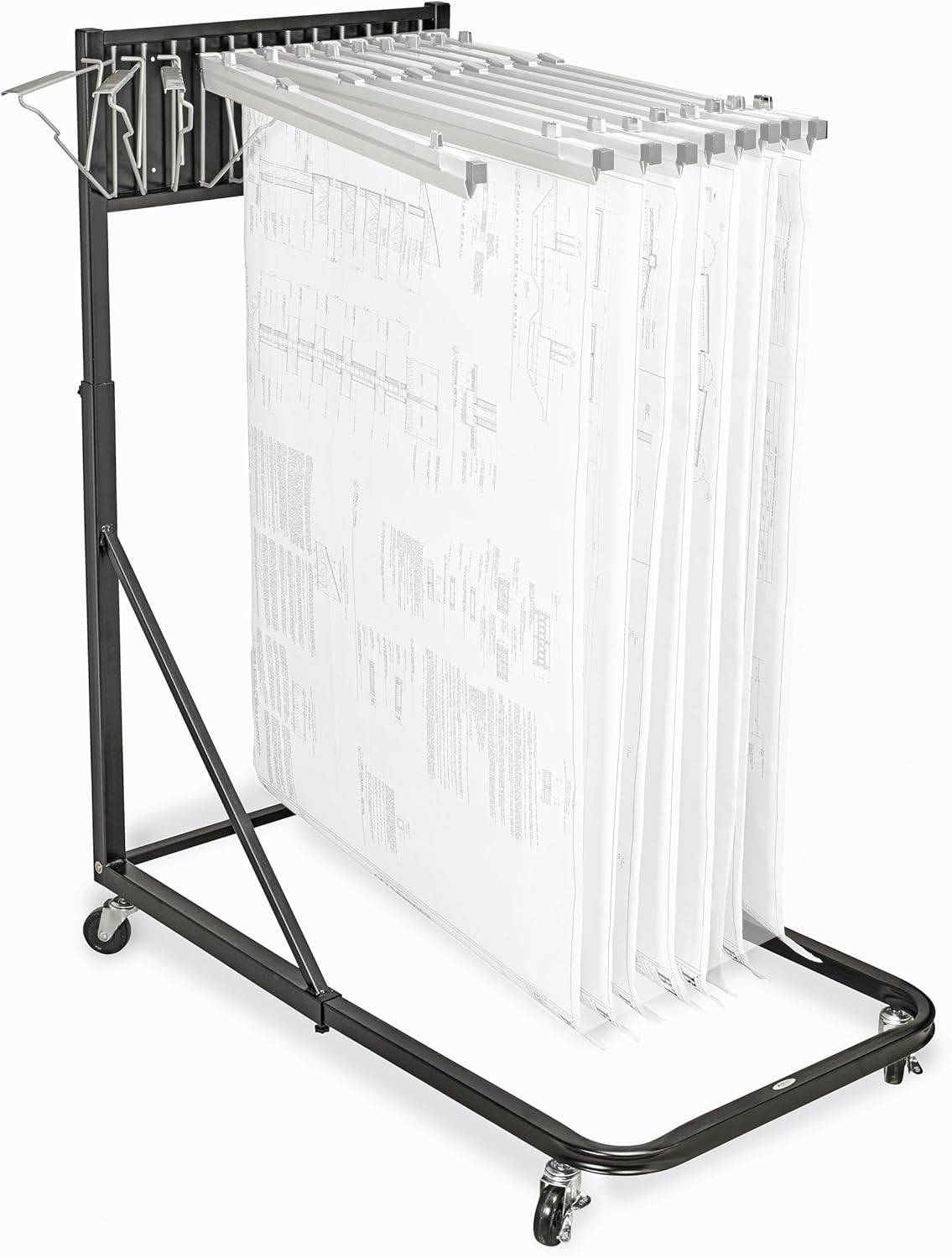 Amazon.com: Adir Mobile Blueprint Holder – Construction Plan Rack, Map ...