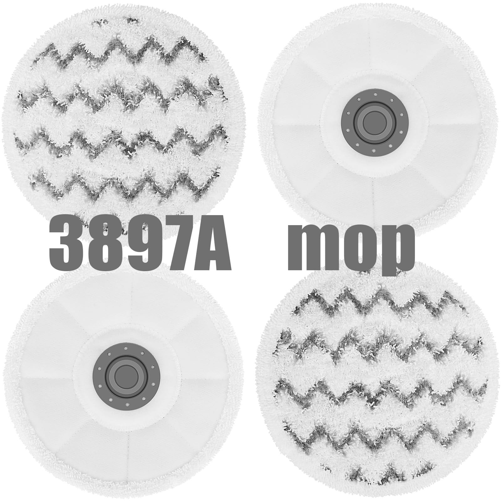 Amazon.com: PIGUOAT 4 Pack 3897A Pads Fit for Bissell SpinWave ...