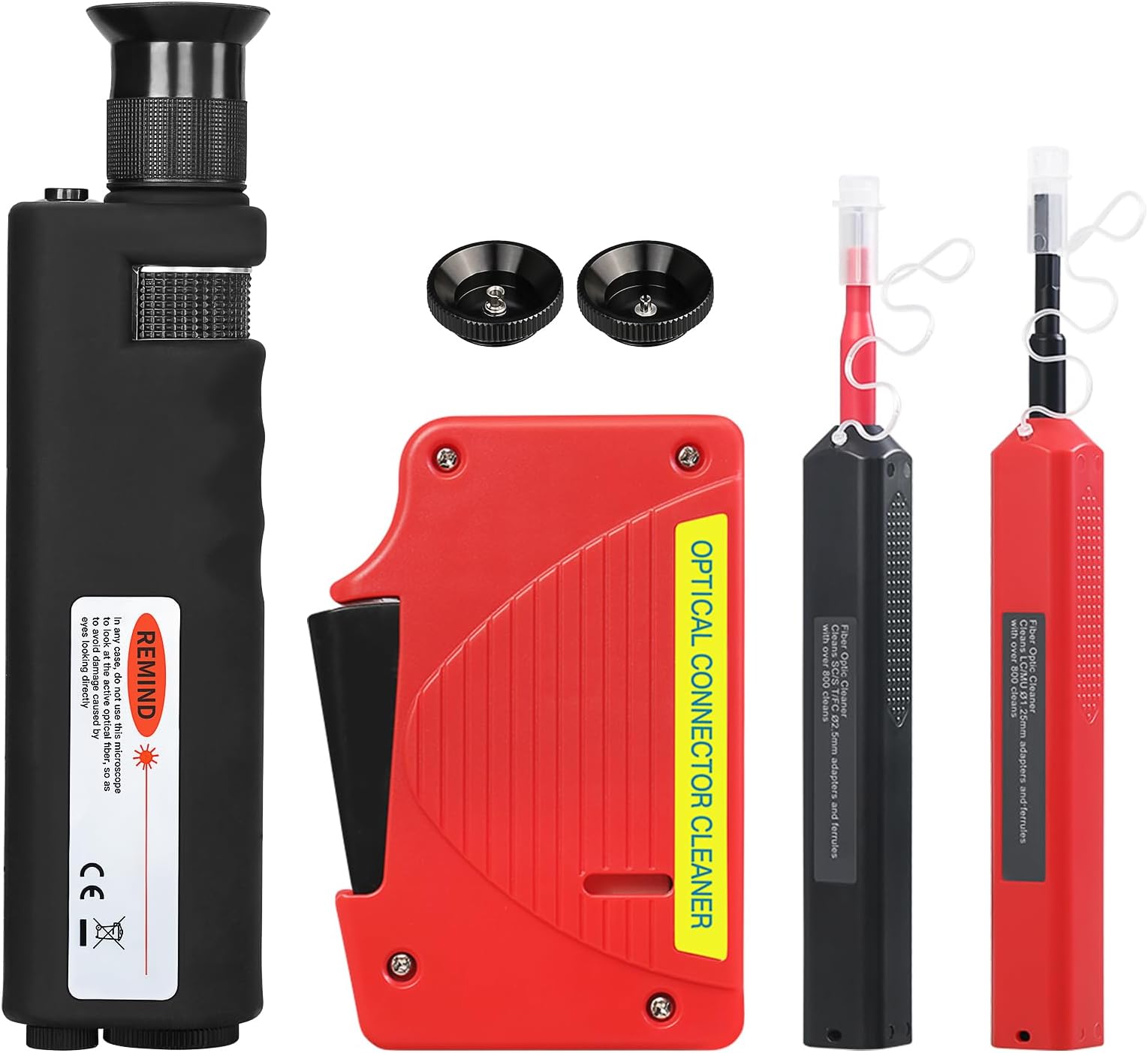 Amazon.com : 400X Fiber Optic Inspection Microscope Cable SC FC ST LC ...