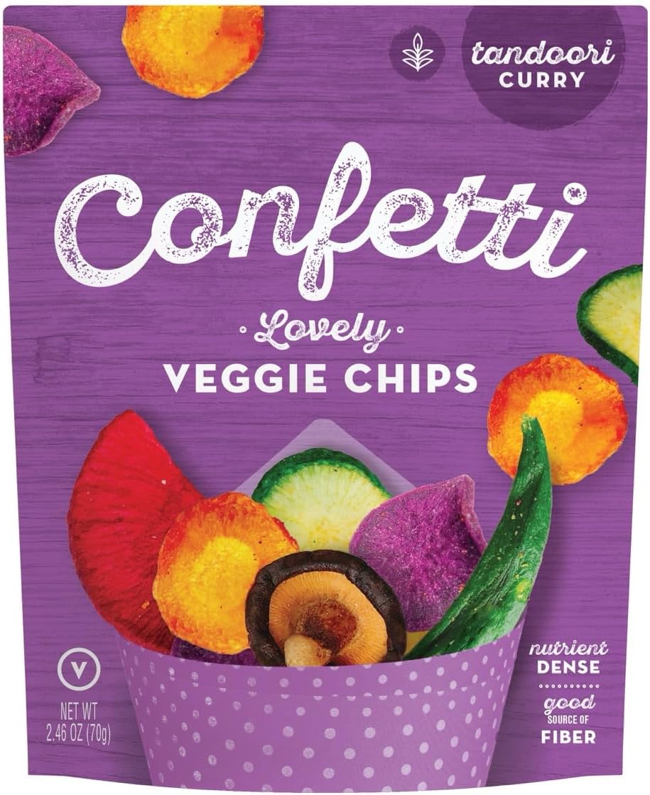 Amazon.com: Confetti Snacks Lovely Vegetable Chips (Tandoori Curry)
