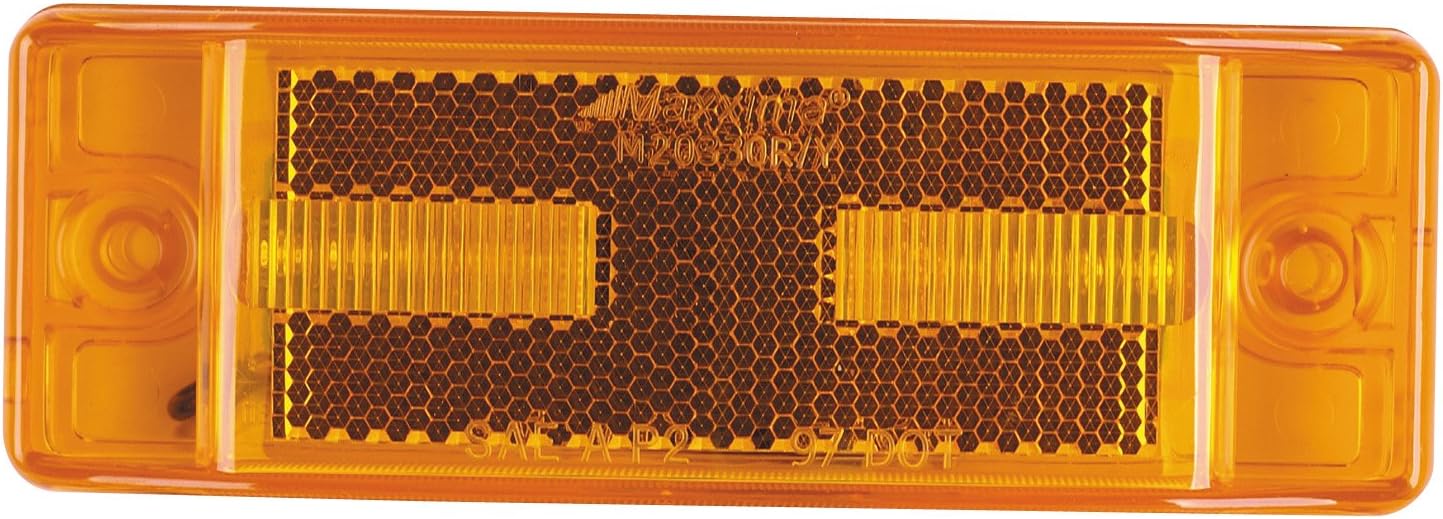 Maxxima M20330Y Amber 2" x 6" LED Clearance Marker/Auxiliary Turn ...