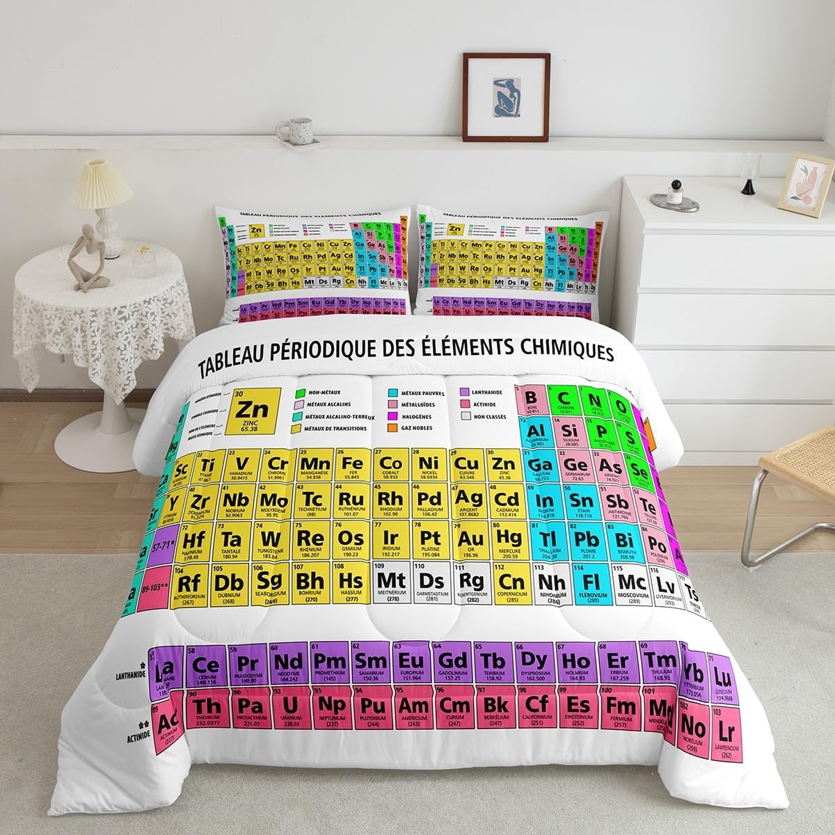 Amazon.com: Science Theme Comforter Set Twin Size for Boys Girls ...