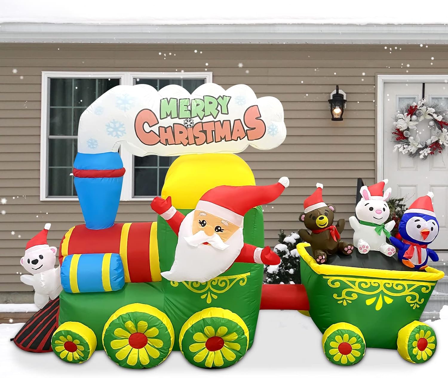 Comin Decoraciones inflables de Navidad de 8 pies, inflables para ...
