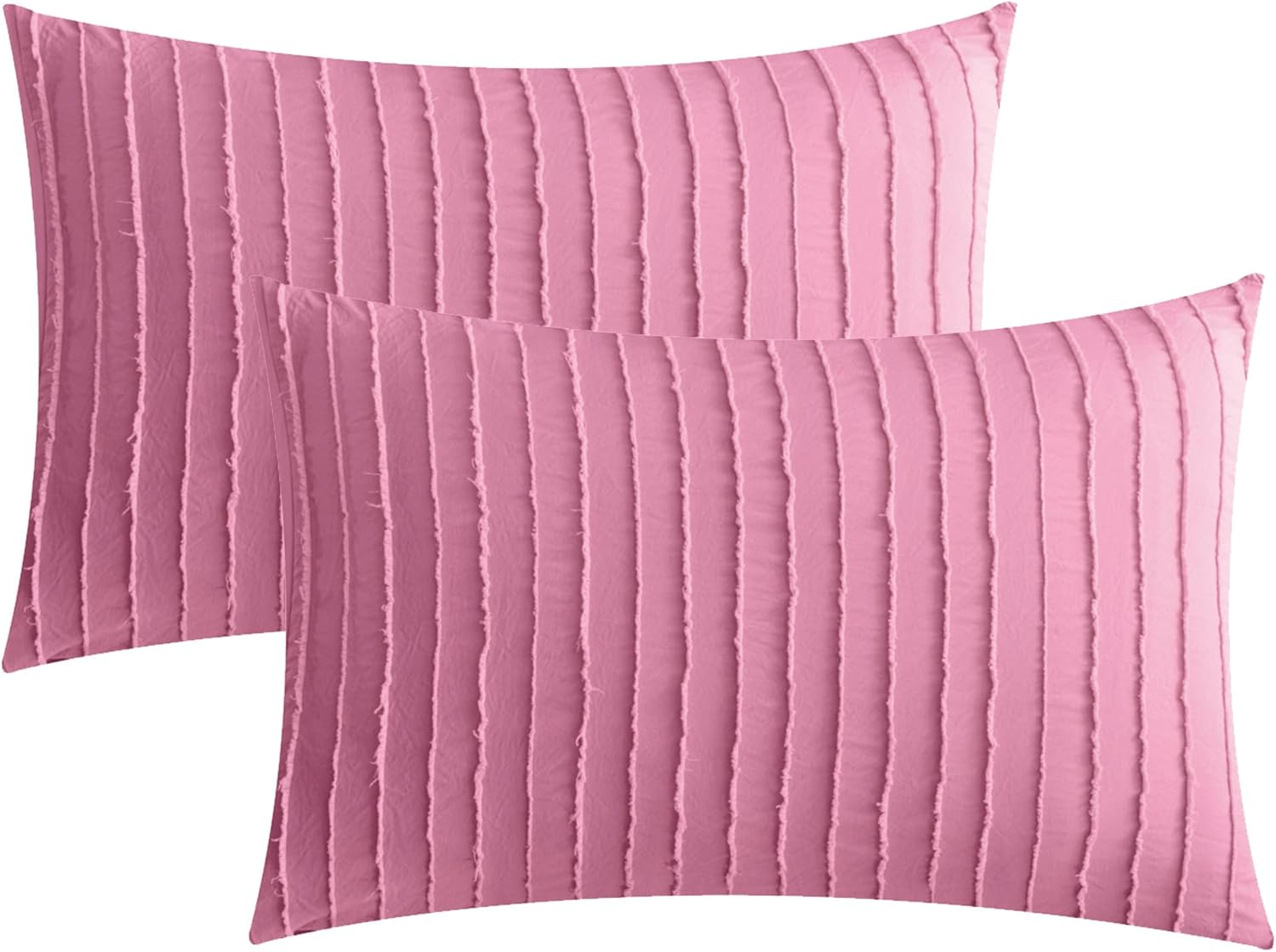 Amazon.com: JELLYMONI Pillowcases King Size Bright Pink 2 Pack Boho ...