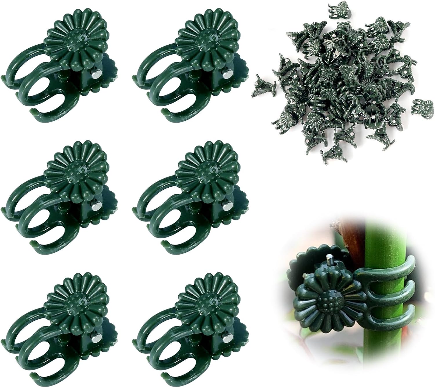 Amazon.com : YFANITI 50 Pcs Plant Clips Orchid Clips,Plant Orchid ...