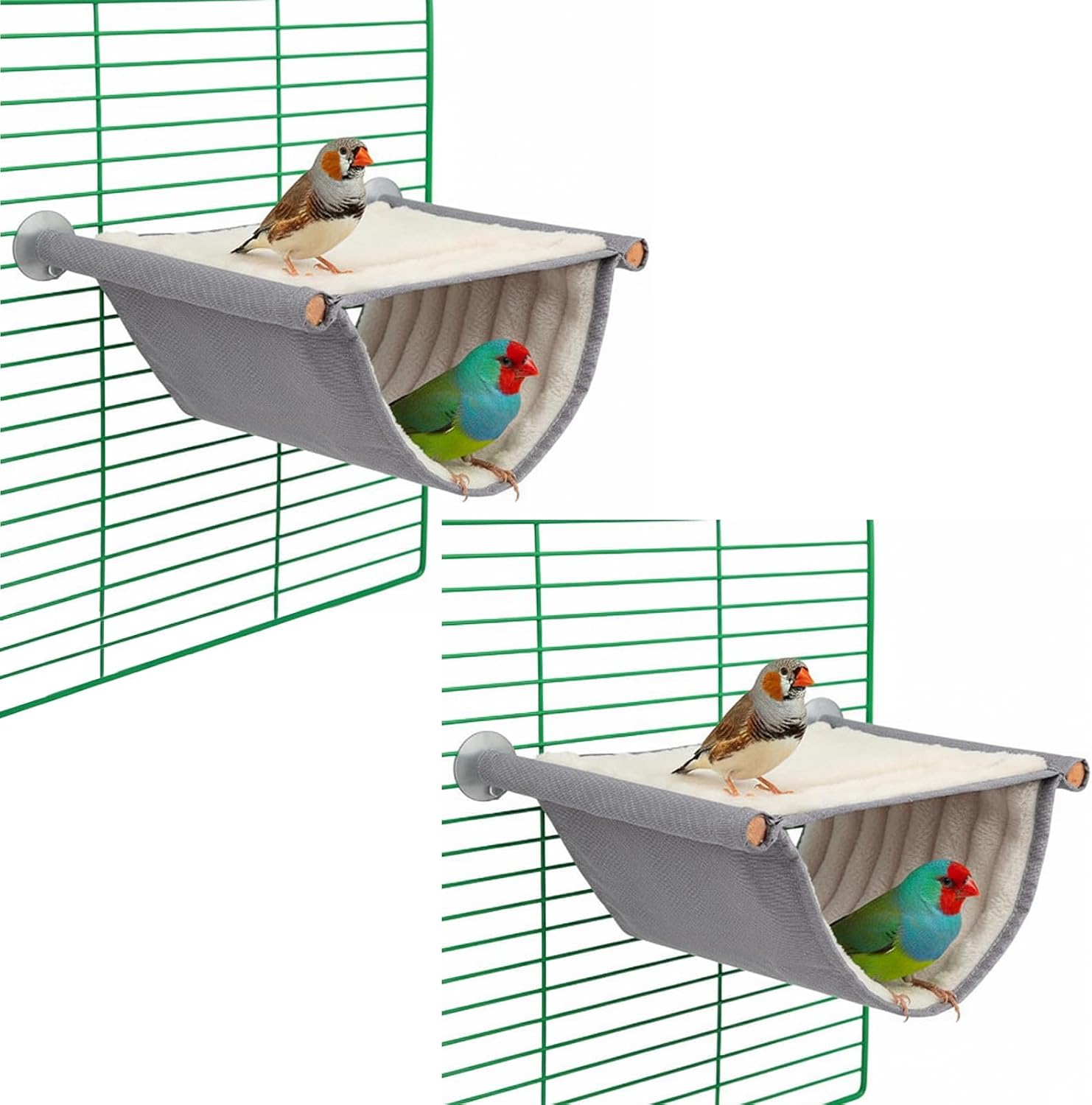 Pack of 2 Bird Hammock Bunk Bed, Budgie Accessories, Budgies Hammocks ...