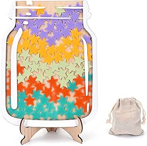 TINGKU 100 Tokens Star Behavior Jar Magnetic Classroom Reward System ...