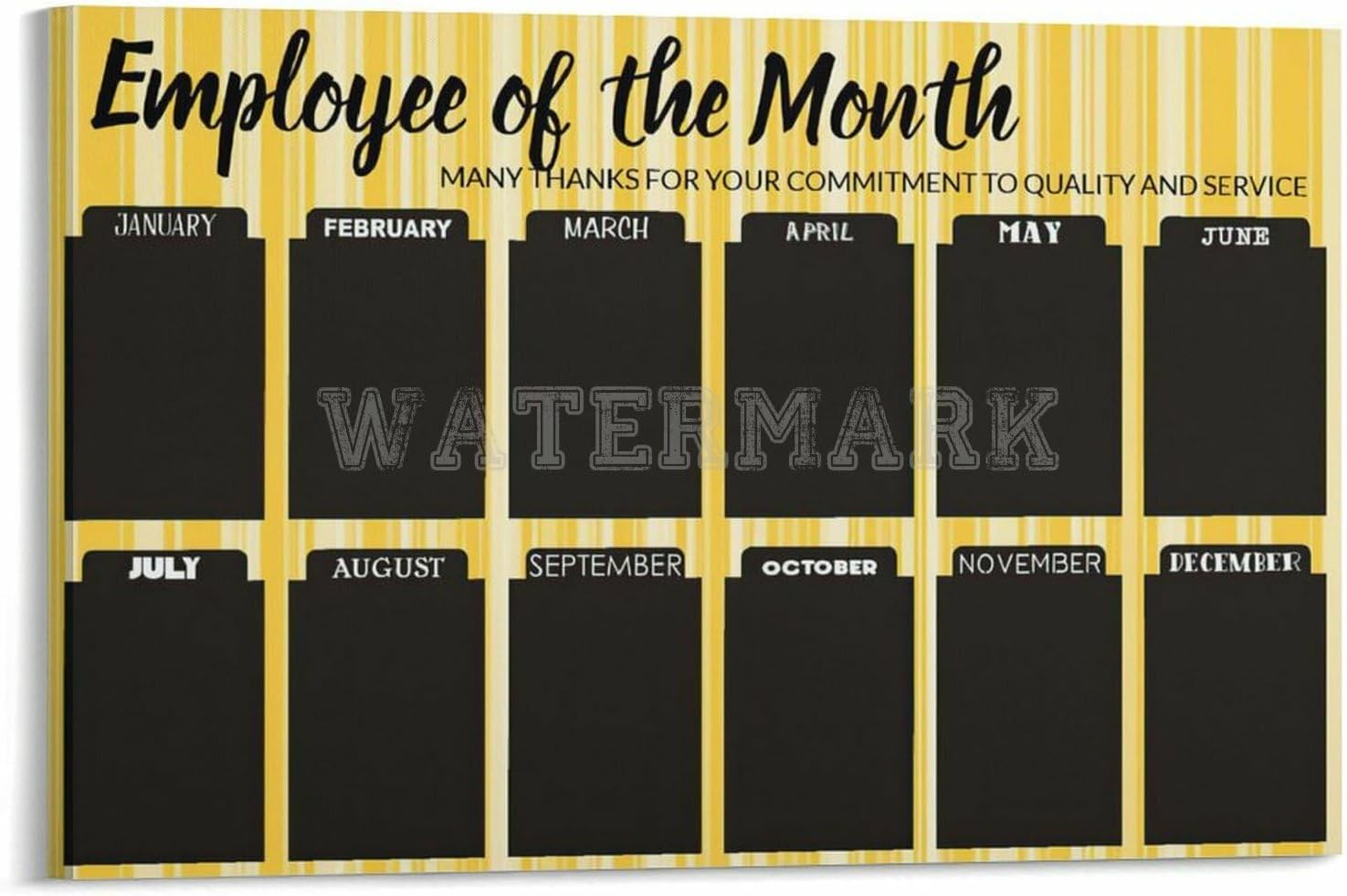 Amazon.com: Stars Employee of The Month Poster Office Wall Poster (2 ...