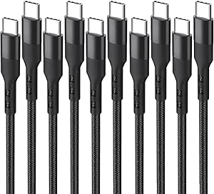 Amazon.co.jp: USB C ケーブル 1m (5本セット) Popolier Type C (USB C to C)【USB PD対応/ 60W/3A 急速充電】 100 cm 高 ...