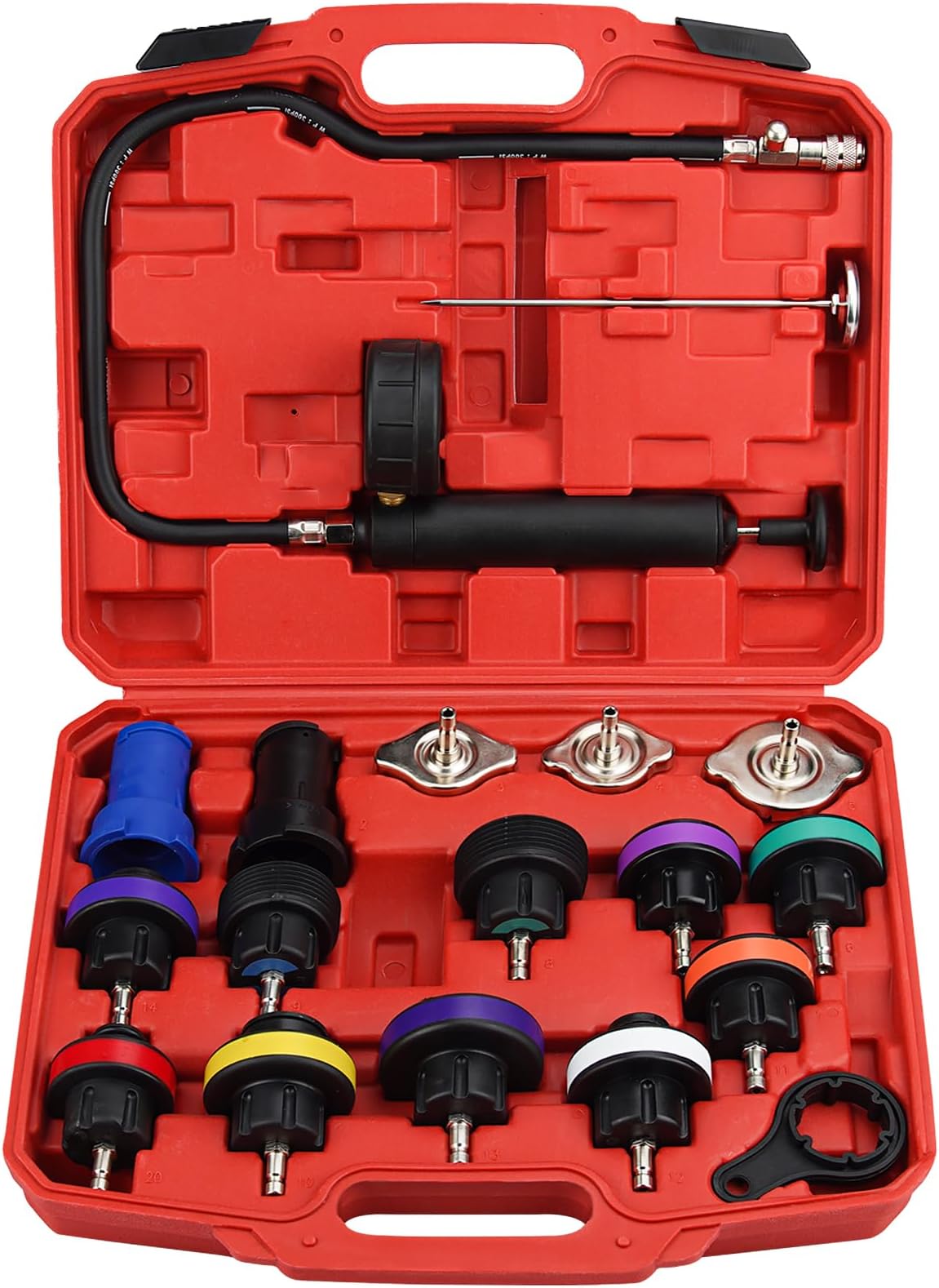 Amazon.com: Handor 18pcs Radiator Pressure Tester Kit Cooling System ...