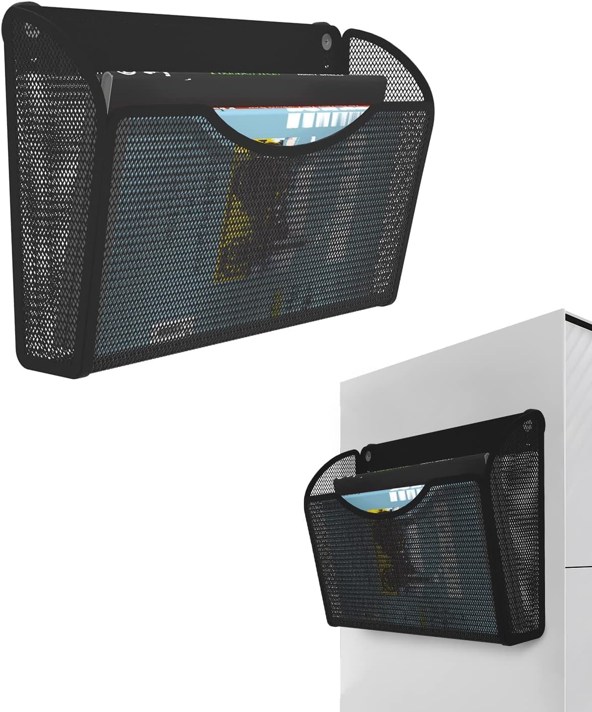 Amazon.com: Baoce 1-Tier Magnetic File Holder - No Drilling ...