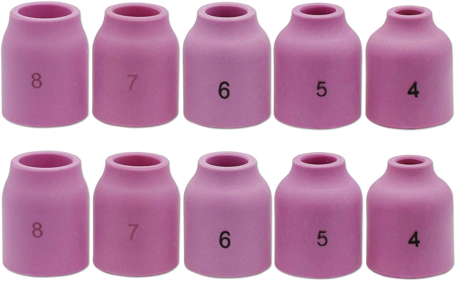 TIG Gas Lens Alumina Nozzle Ceramic Cup 53N58 4# 1/4" For SR WP- 9/20 ...