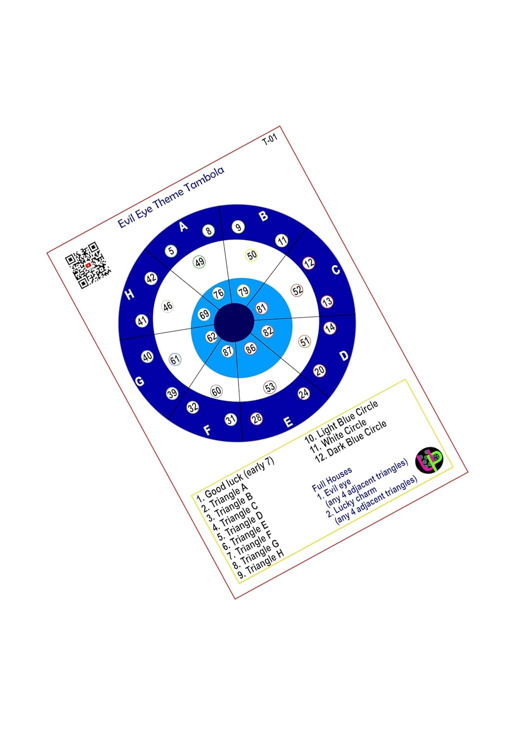 Buy Astrology Theme Tambola Tickets_English (Evil Eye) Online at Low ...