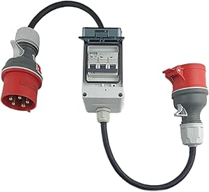 RoadEu CEE Adapter 32A auf 16A - Starkstrom Adapter 32A Stecker auf 16A Kupplung mit ...