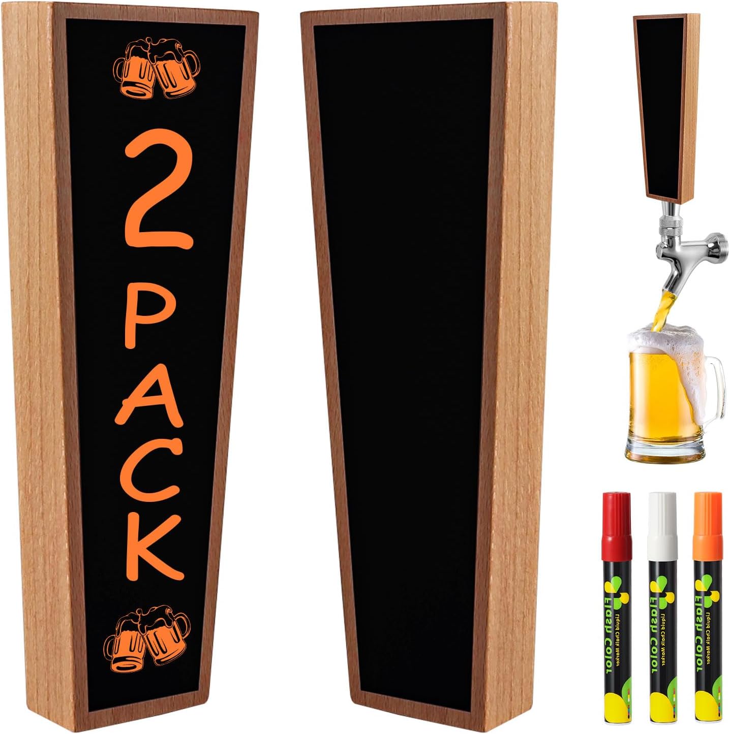 Amazon.com: Fanfoobi Double Beer Tap Handle Display 8" Length X 2" Wide ...