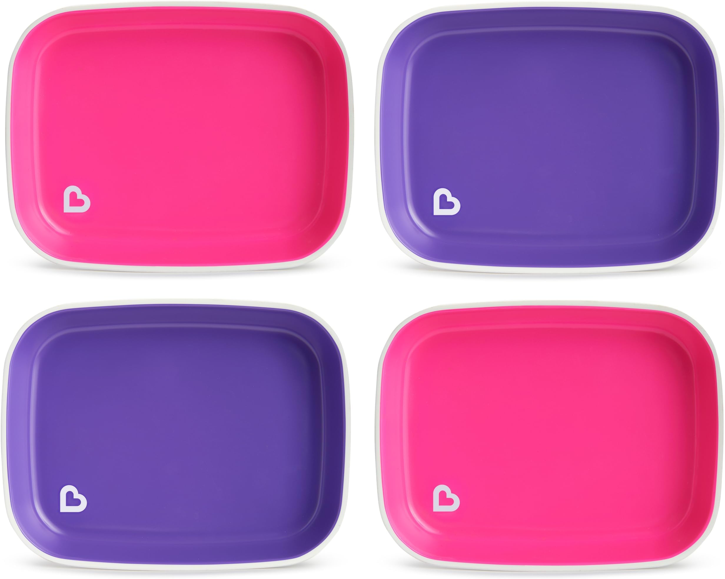 Amazon.com: Munchkin Splash 2 Piece Toddler Plates, Colors Vary : Baby