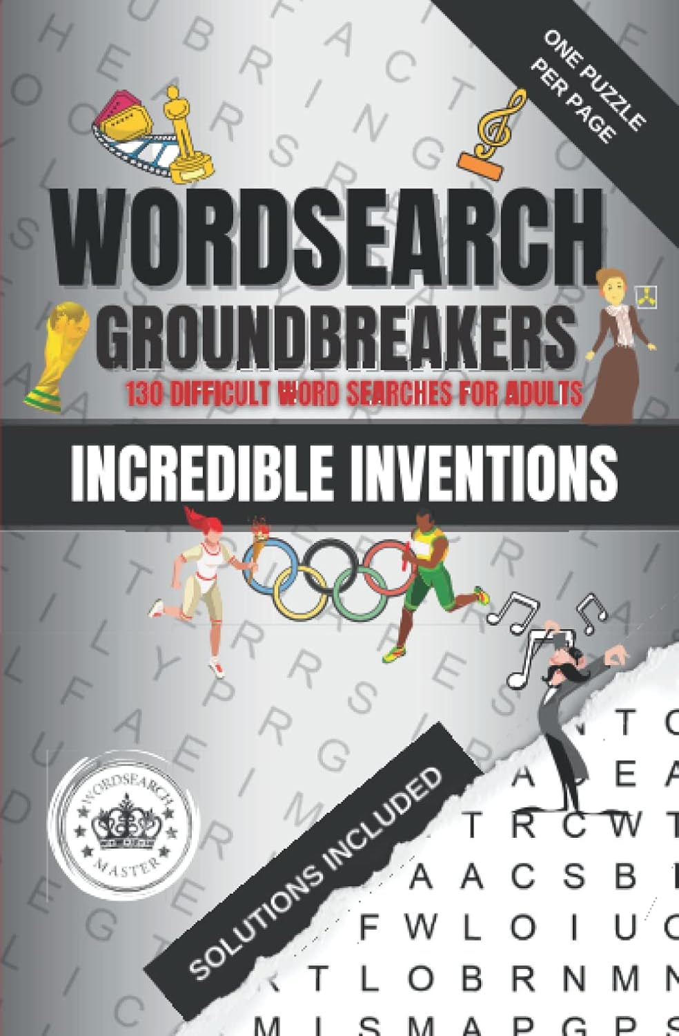 Wordsearch Groundbreakers INCREDIBLE INVENTIONS: Regular print (5.25" x ...