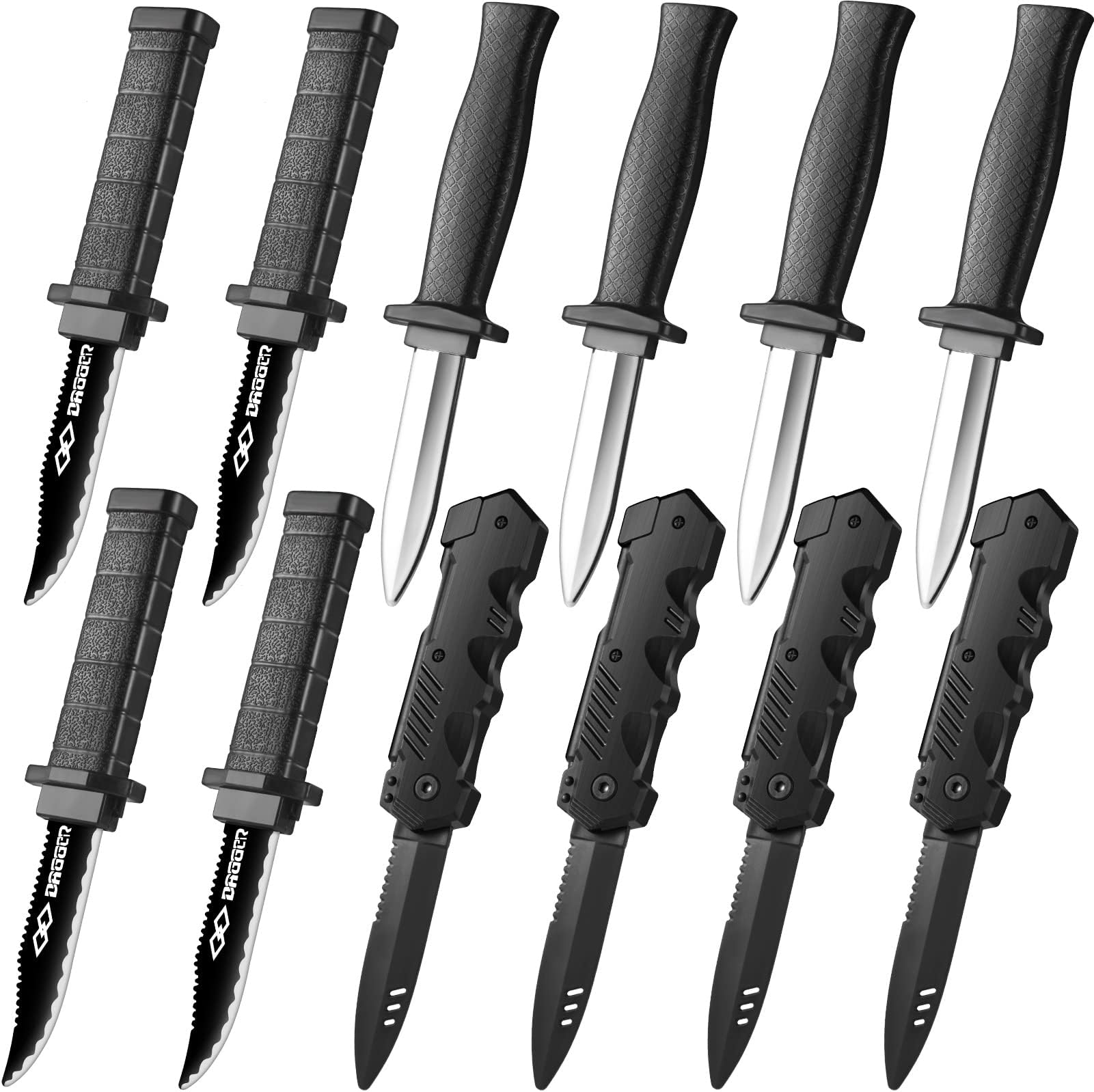 Amazon.com: ZJoey 12 Pack Retractable Fake Knife Retractable Knife ...