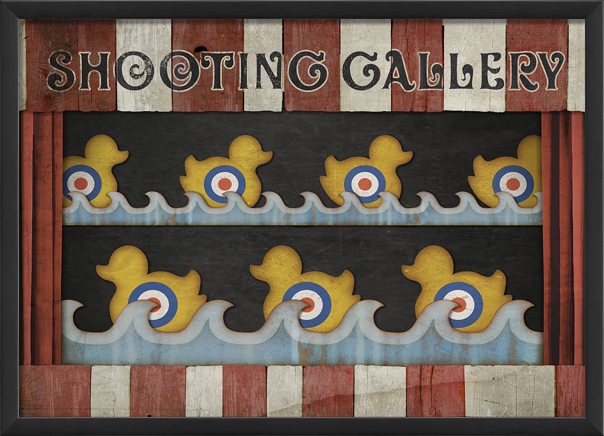 The Artwork Factory Shooting Gallery Circus Ready to Hang Artwork ...