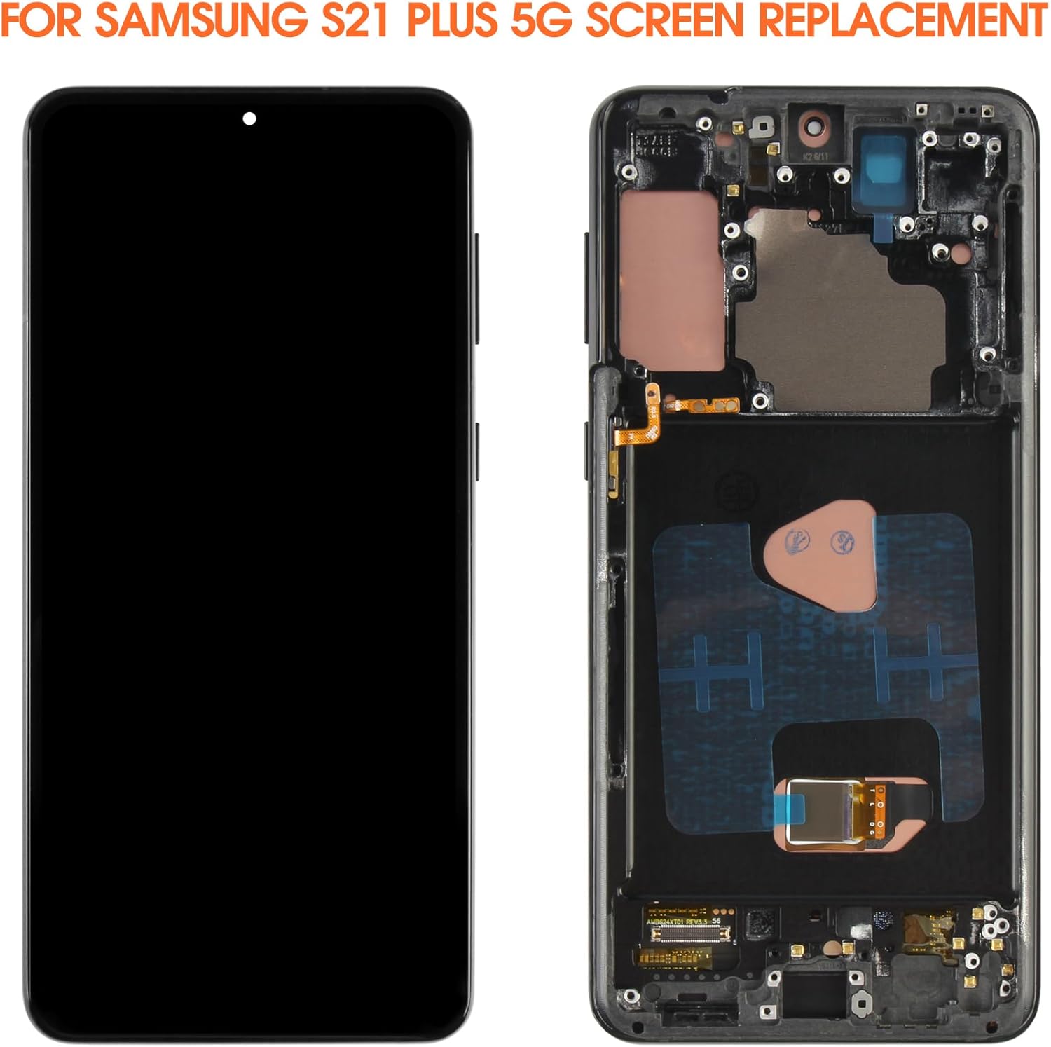 Screen Replacement for Samsung Galaxy S21 Plus AMOLED LCD with Frame ...