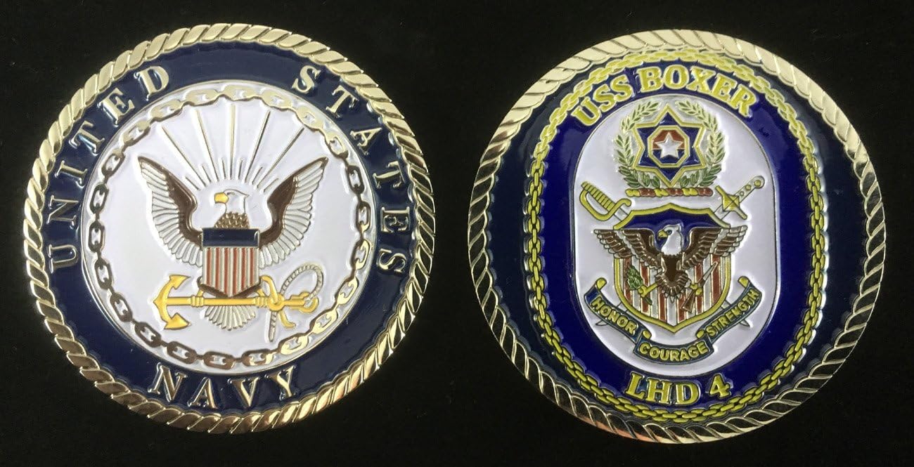 USS Boxer LHD-4 (Enlisted) Challenge Coin at Amazon's Collectible Coins ...