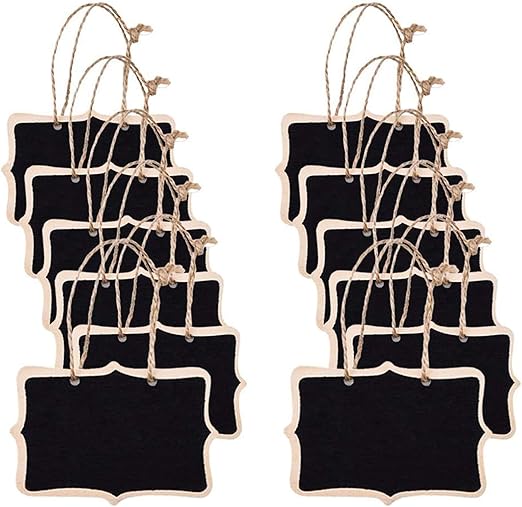 Amazon.com : 12 Pcs Mini Rectangle Chalkboard Label for Message Board ...