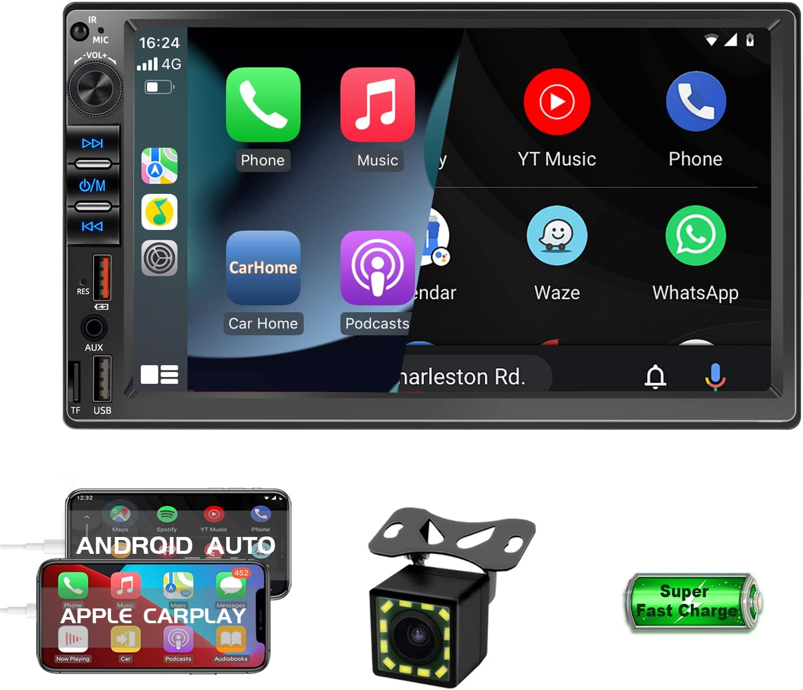 Amazon.com: Y-METDRIVING 7 inches Double DIN Car Stereo in Dash with ...
