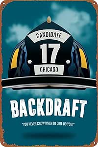Amazon.com: Backdraft Alternative Movie Poster Tin Metal Sign Vintage ...