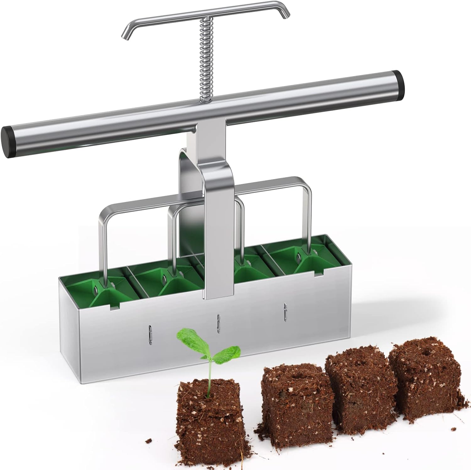 Amazon.com : Soil Blocker with Comfortable Handle, 4 Cell Soil Block ...