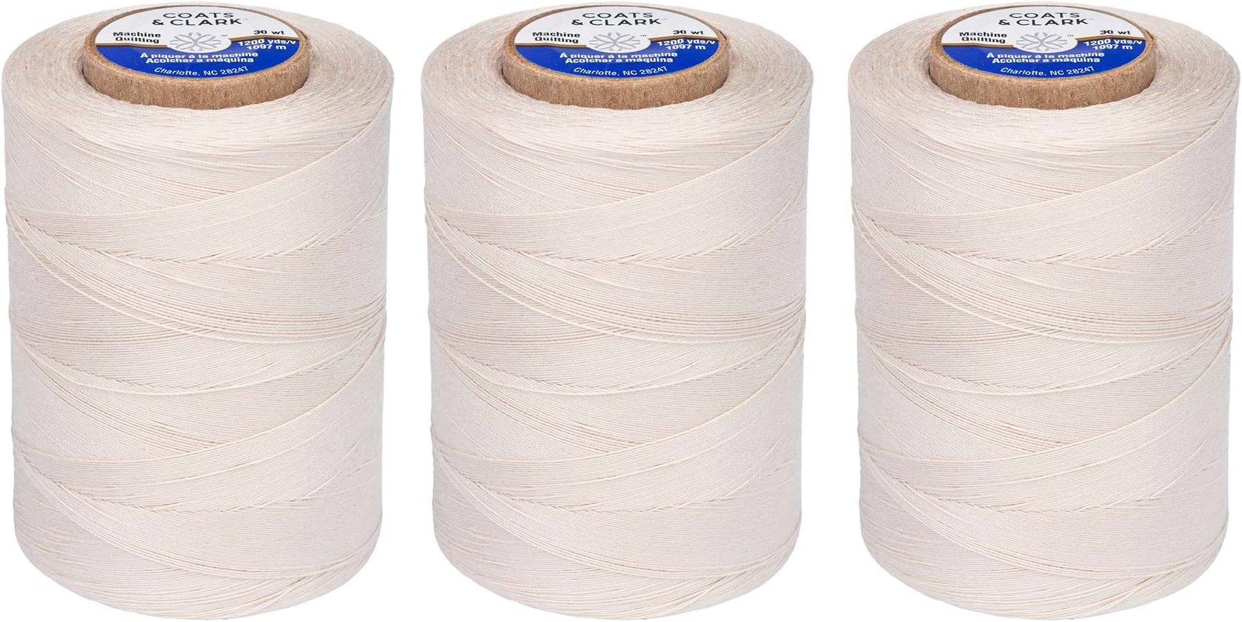 Amazon.com: C&C Machine Quilting Thread - 3 Pack of 1200y/1097m ...