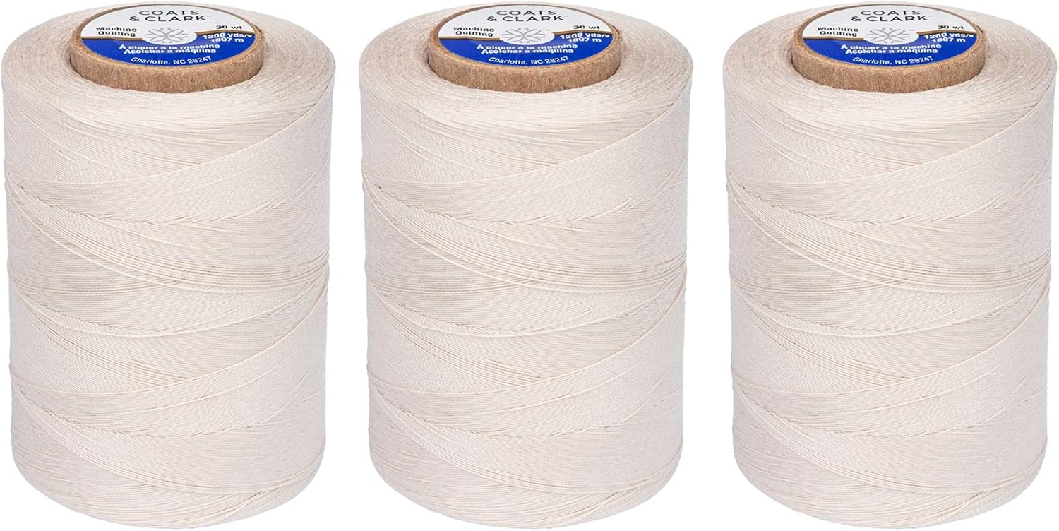 Amazon.com: C&C Machine Quilting Thread - 3 Pack of 1200y/1097m ...
