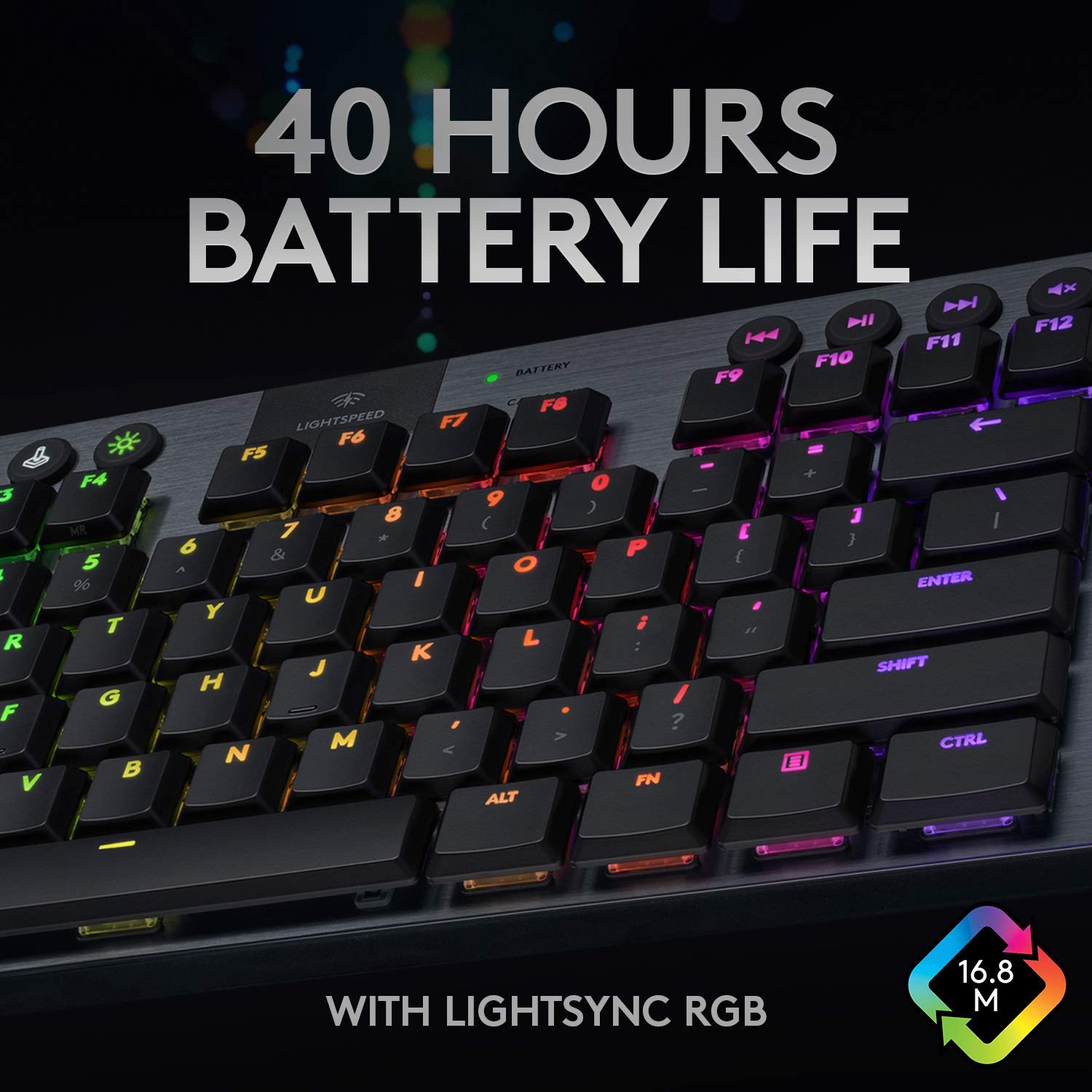 Logitech G915 TKL Tenkeyless Lightspeed Wireless RGB Mechanical Gaming ...