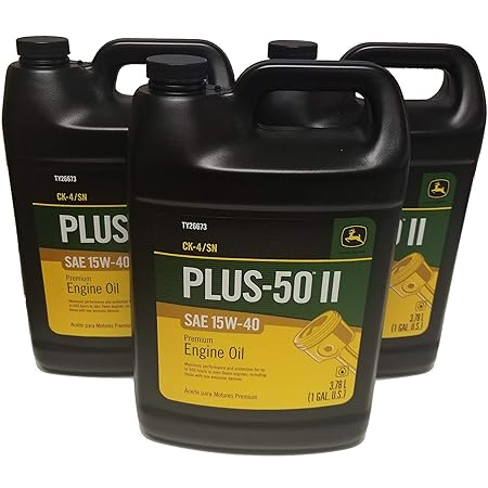 Amazon.com: John Deere Original Equipment Plus-50 II SAE 15W-40 Oil ...