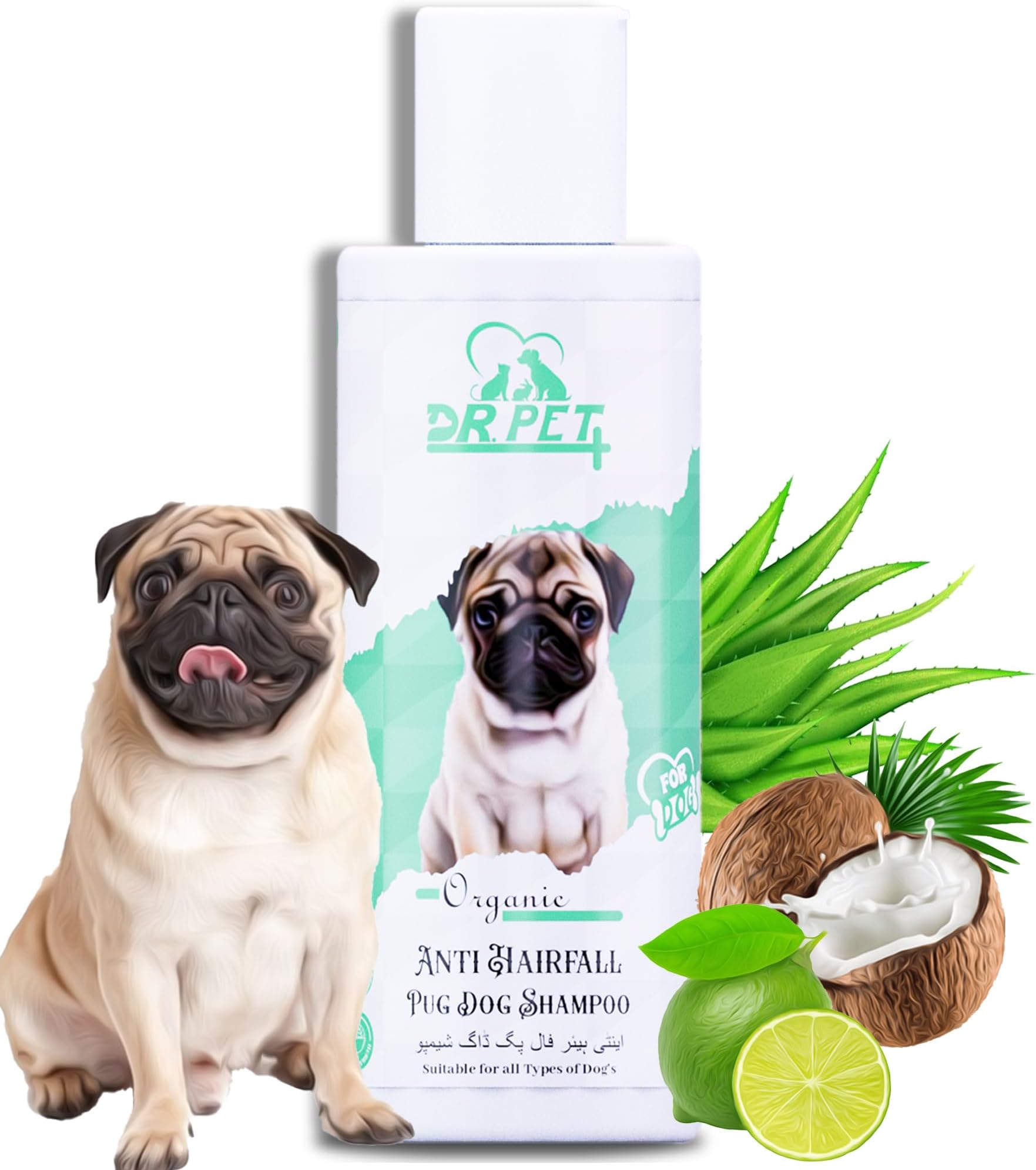 Buy Dr. Pet Plus Organic Anti Hairfall Pug Dog Shampoo Help in Reduces ...