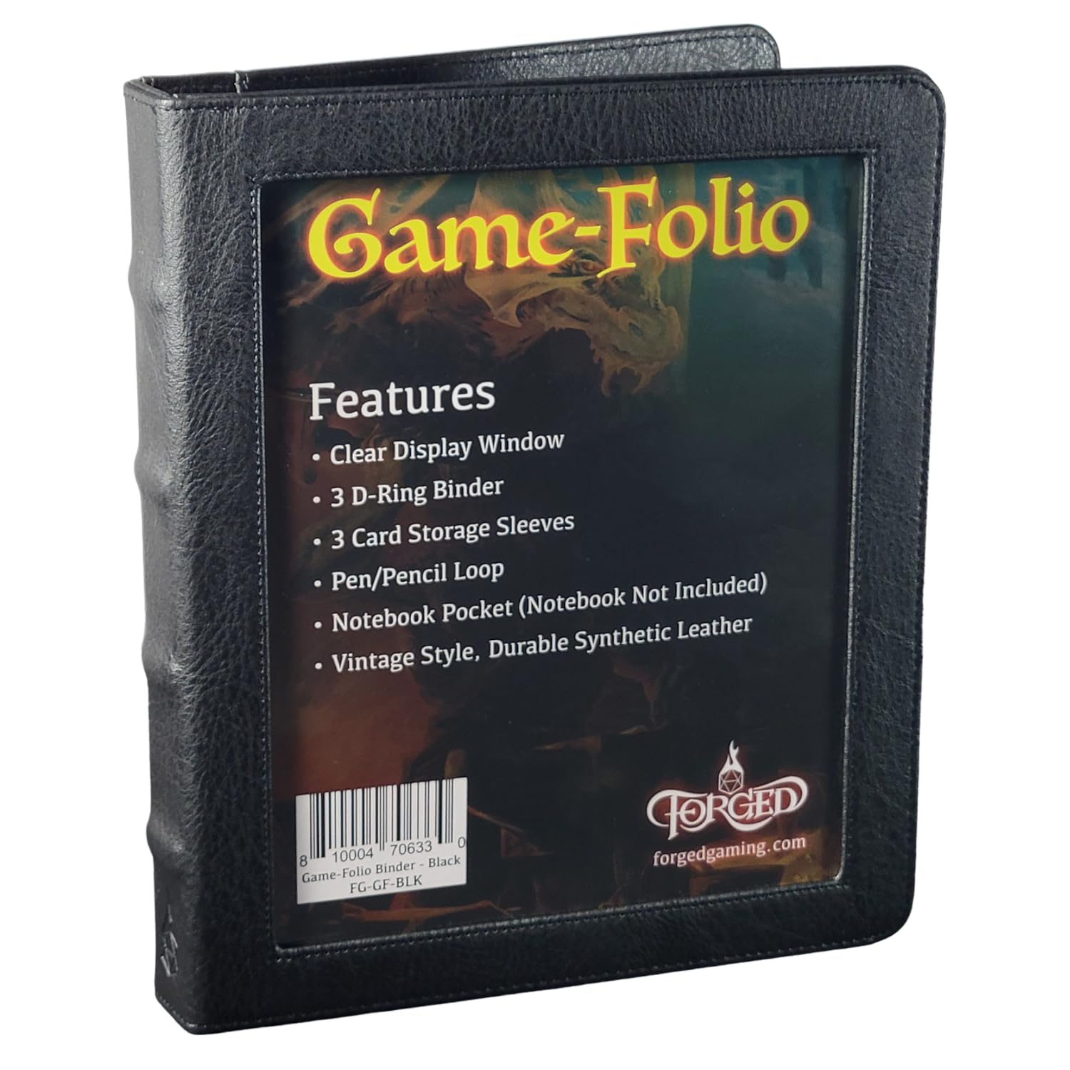 Amazon.com: Forged Dice Co. Game-Folio PU Leather Portfolio Binder ...