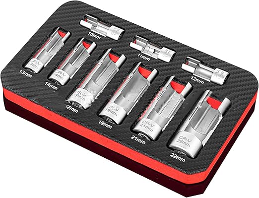 Amazon.com: SYWAN Strut Nut Socket Pack of 9, 10-22mm Suspension Strut ...