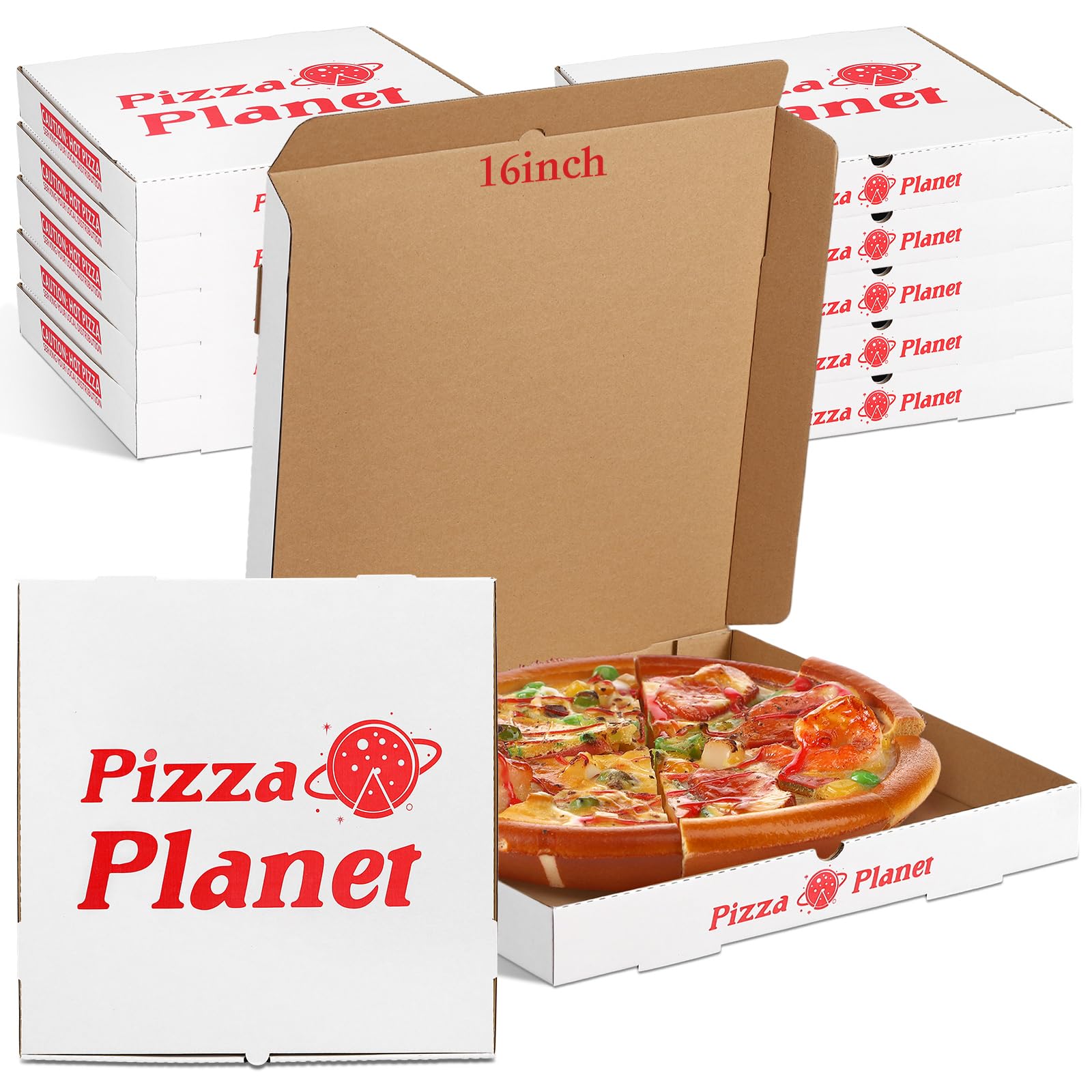 Amazon.com: Fuyoooo 16 x 16 x 2 Inch 10 Pack Thick Extra Large Pizza ...