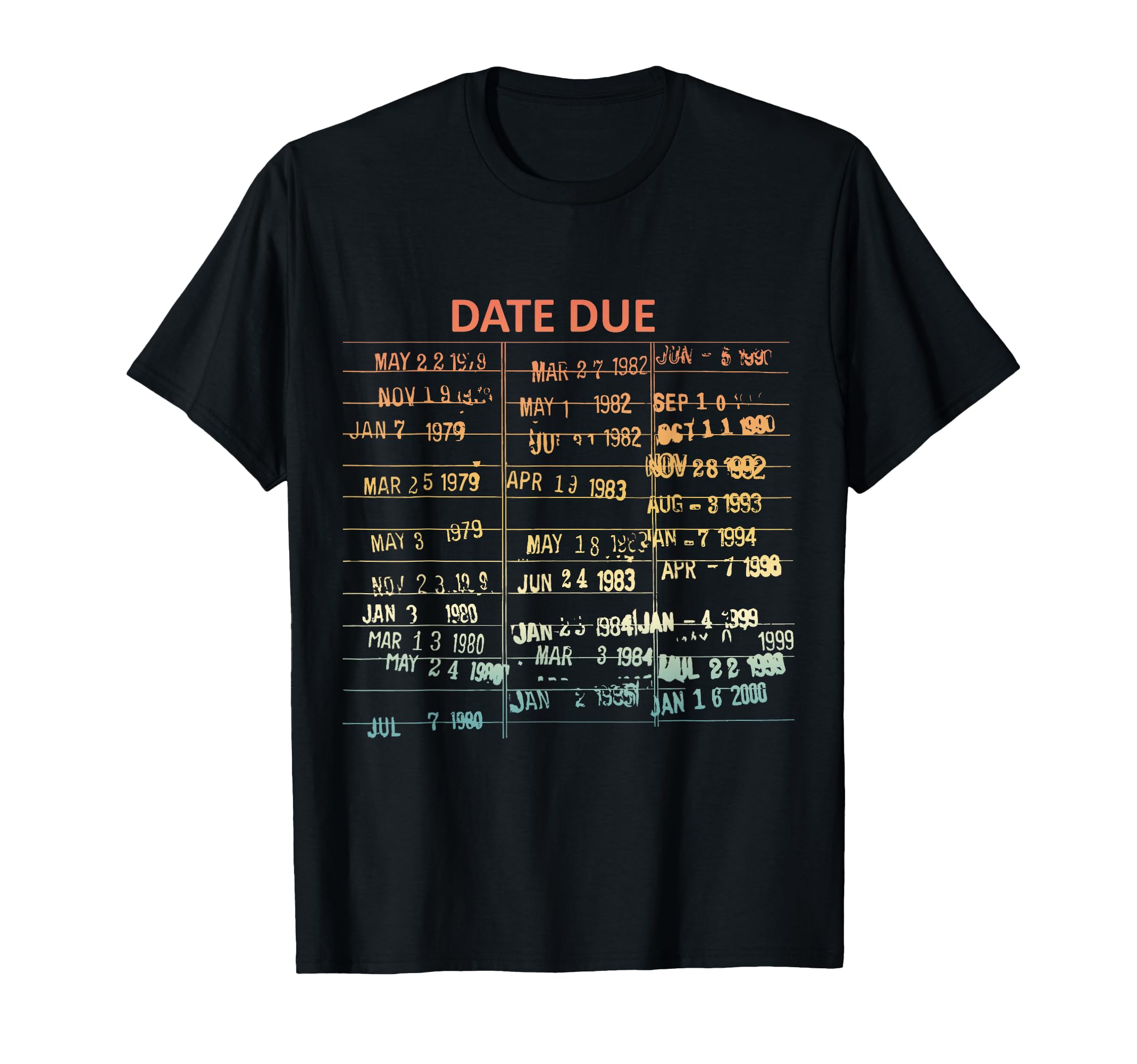 Amazon.com: Library Due Date - Librarian Due Date T-Shirt : Clothing ...