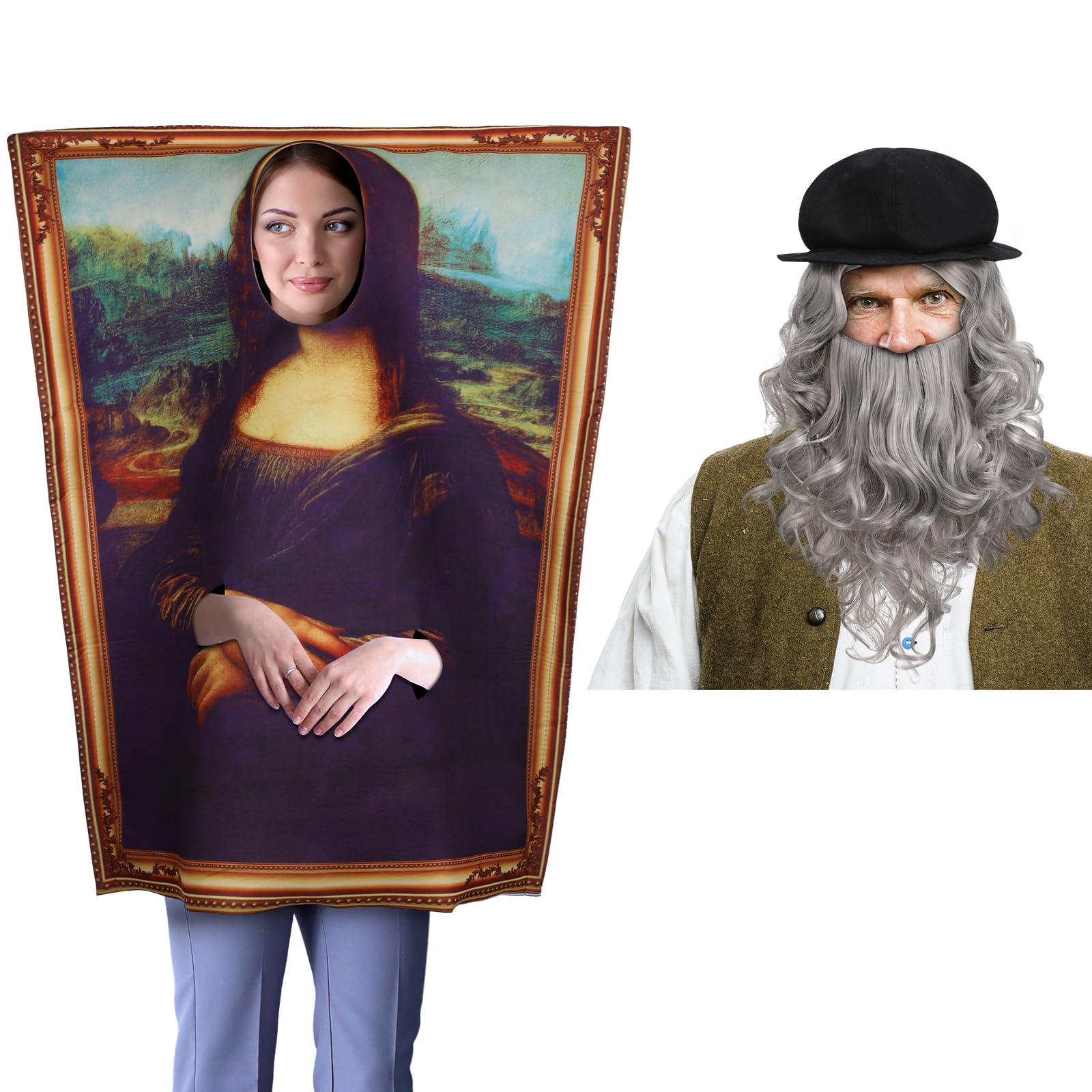 Amazon.com: Cotwinter 3 Pcs Famous Paintings Costume Funny Halloween ...