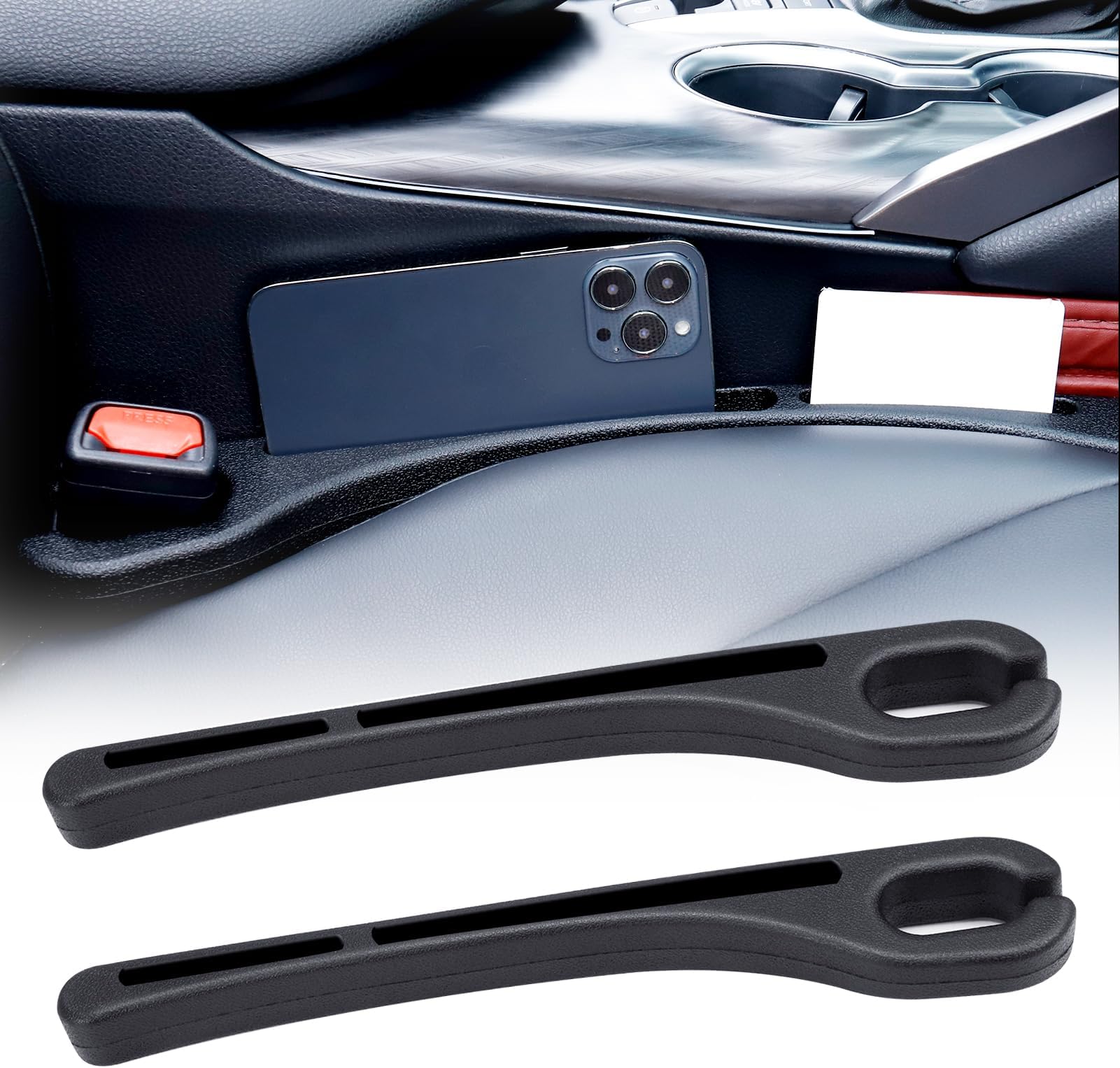 Amazon.com: Guiqulai Car Seat Gap Filler 2 Pack, Universal Car Seat Gap ...