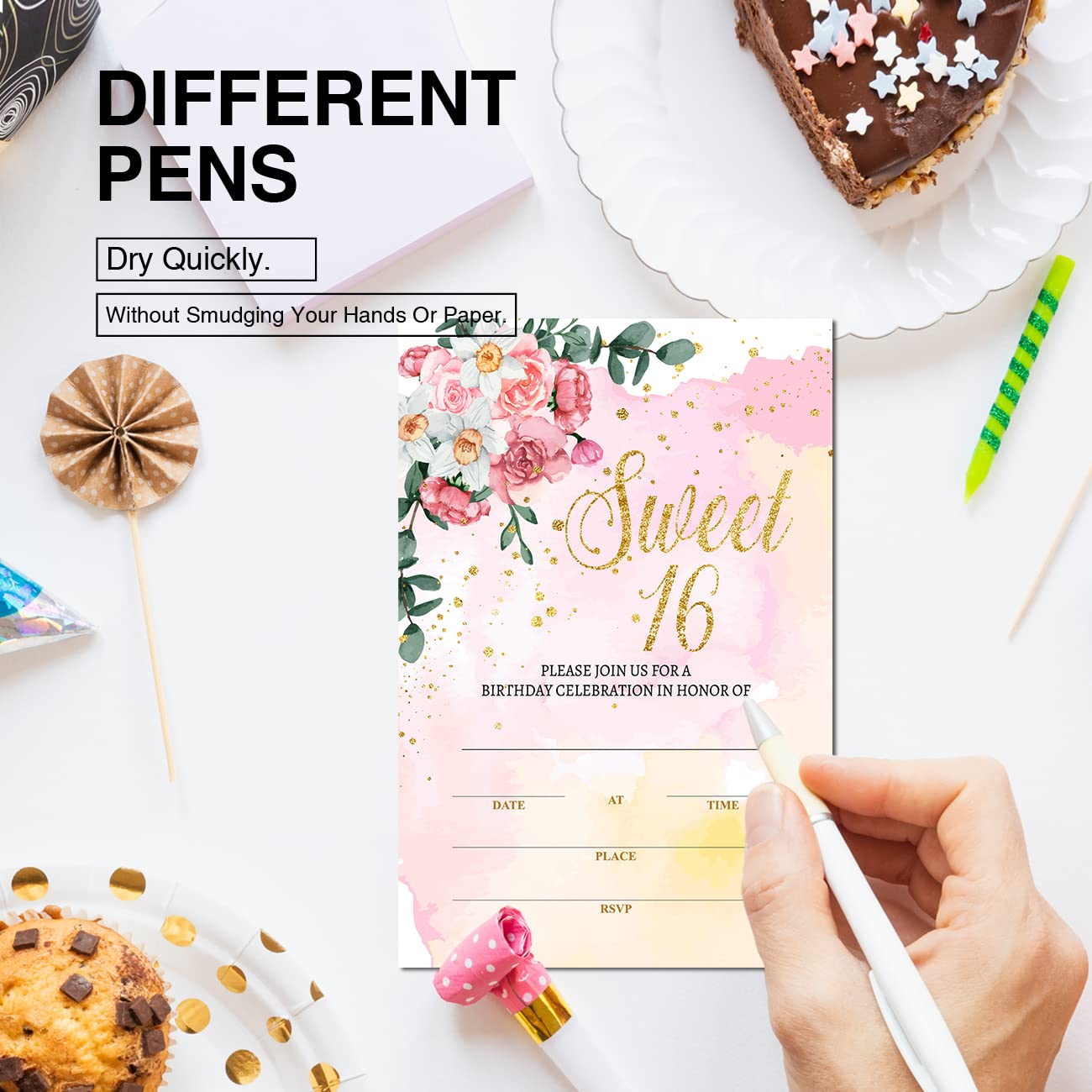 Sweet 16 Birthday Party Invitation Template Printable Sweet Sixteen