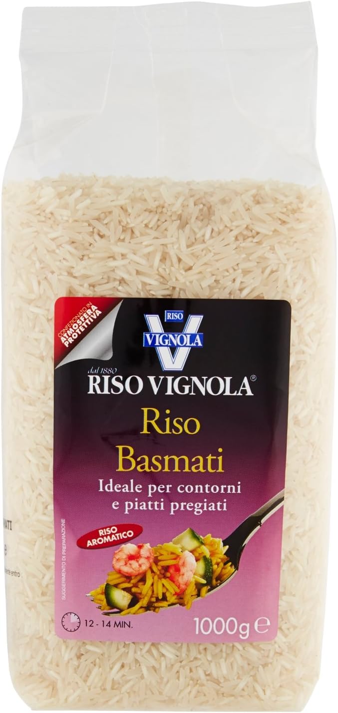 Riso Vignola Riso Basmati, 1kg : Amazon.it: Alimentari e cura della casa