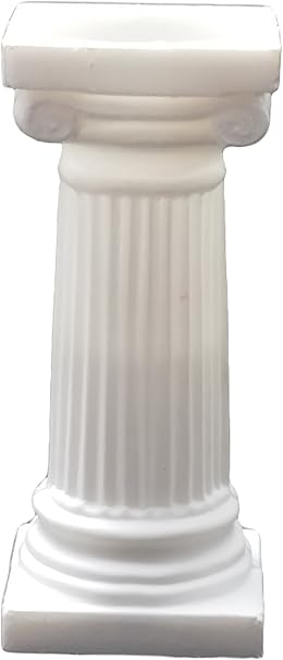 Amazon.com: nst 12 White Plastic Pillars Small pedestals Stands 3 ...