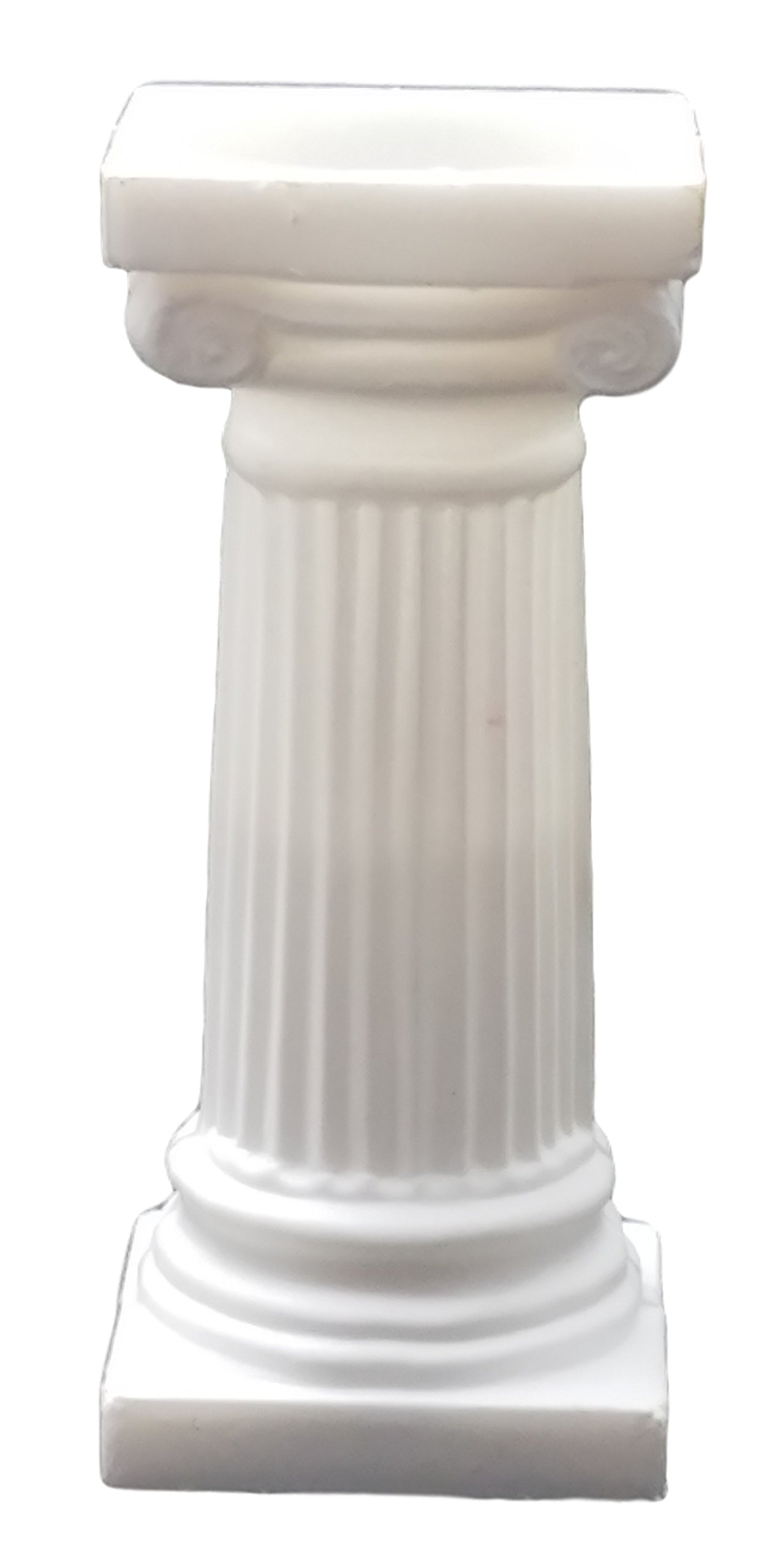 Amazon.com: nst 12 White Plastic Pillars Small pedestals Stands 3 ...