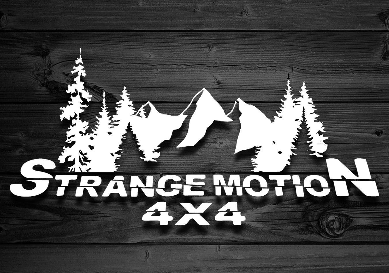 Buy Strange Motion 4X4 Vinyl Decal, Decal for Jeeps, Offroad Decal, Car ...