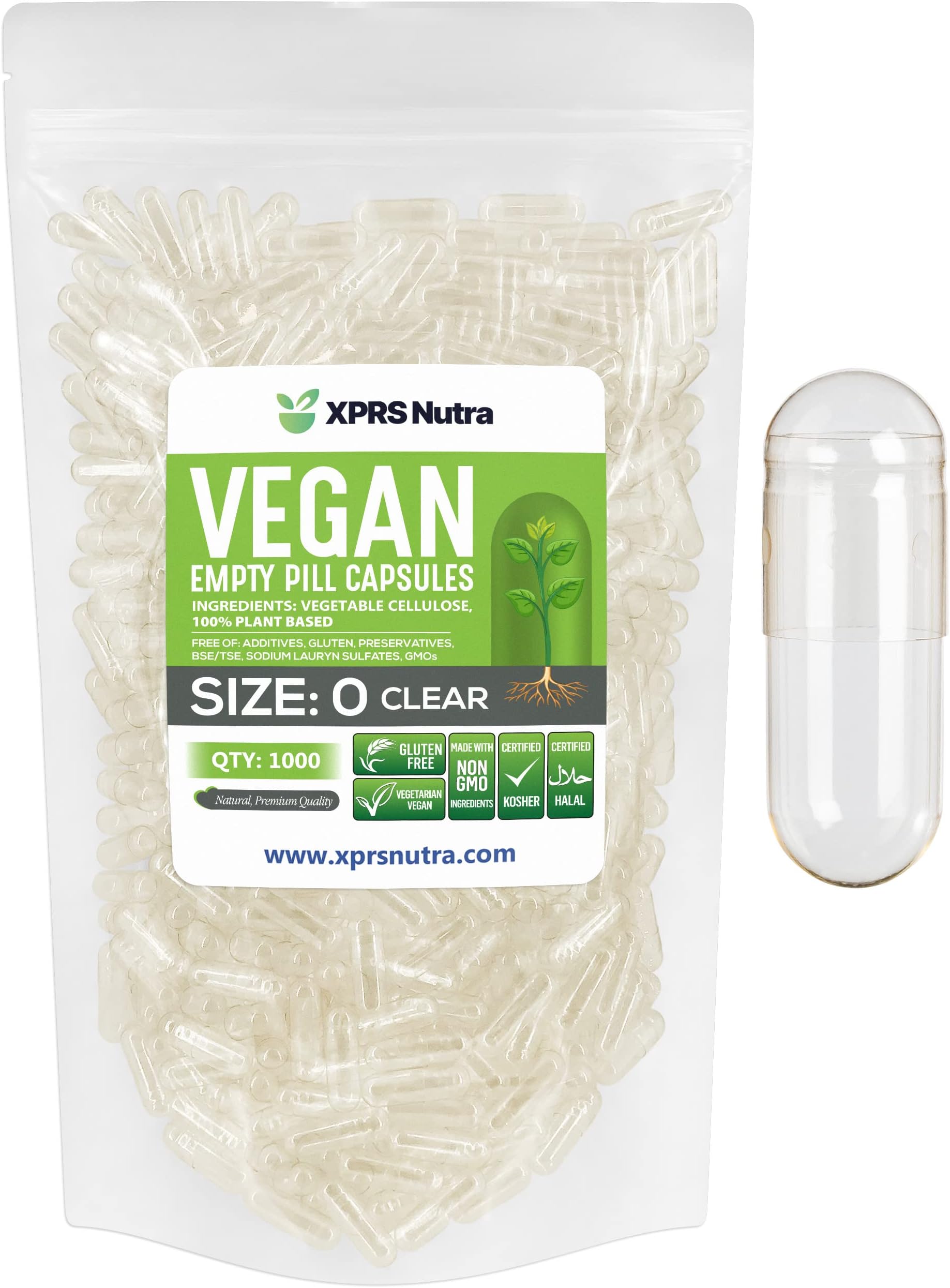 Amazon.com: Capsule Connection Wholesale Bulk Empty Vegetable Capsules ...