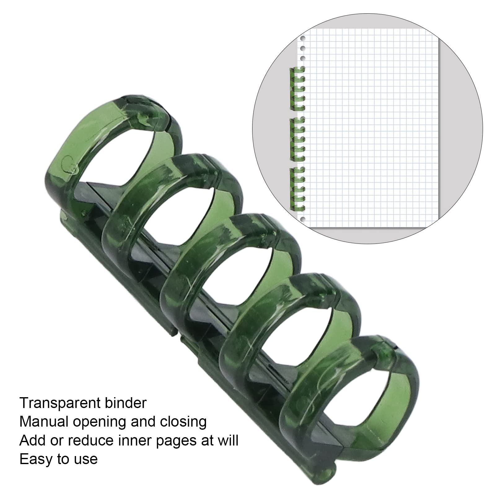 Plastic Binder Rings Binding Combs Plastic 38 Mm (1 1/2") 21 Ring NZ