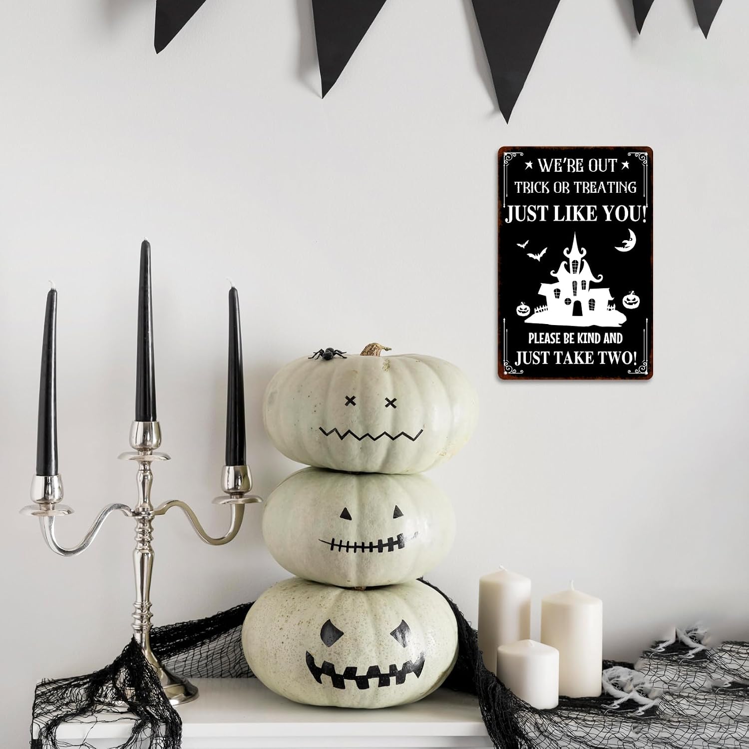 Please Be Kind And Just Take Two Tin Sign Halloween Metal Signs Autumn ...